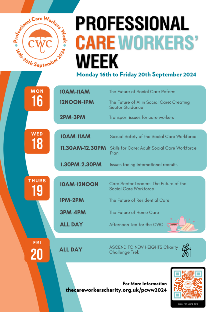 Professional Care Workers' Week 2024 - The Care Workers Charity